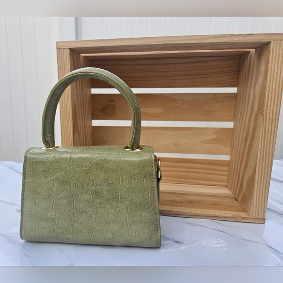 Bags | Croc Embossed Mini Handbag | Poshmark